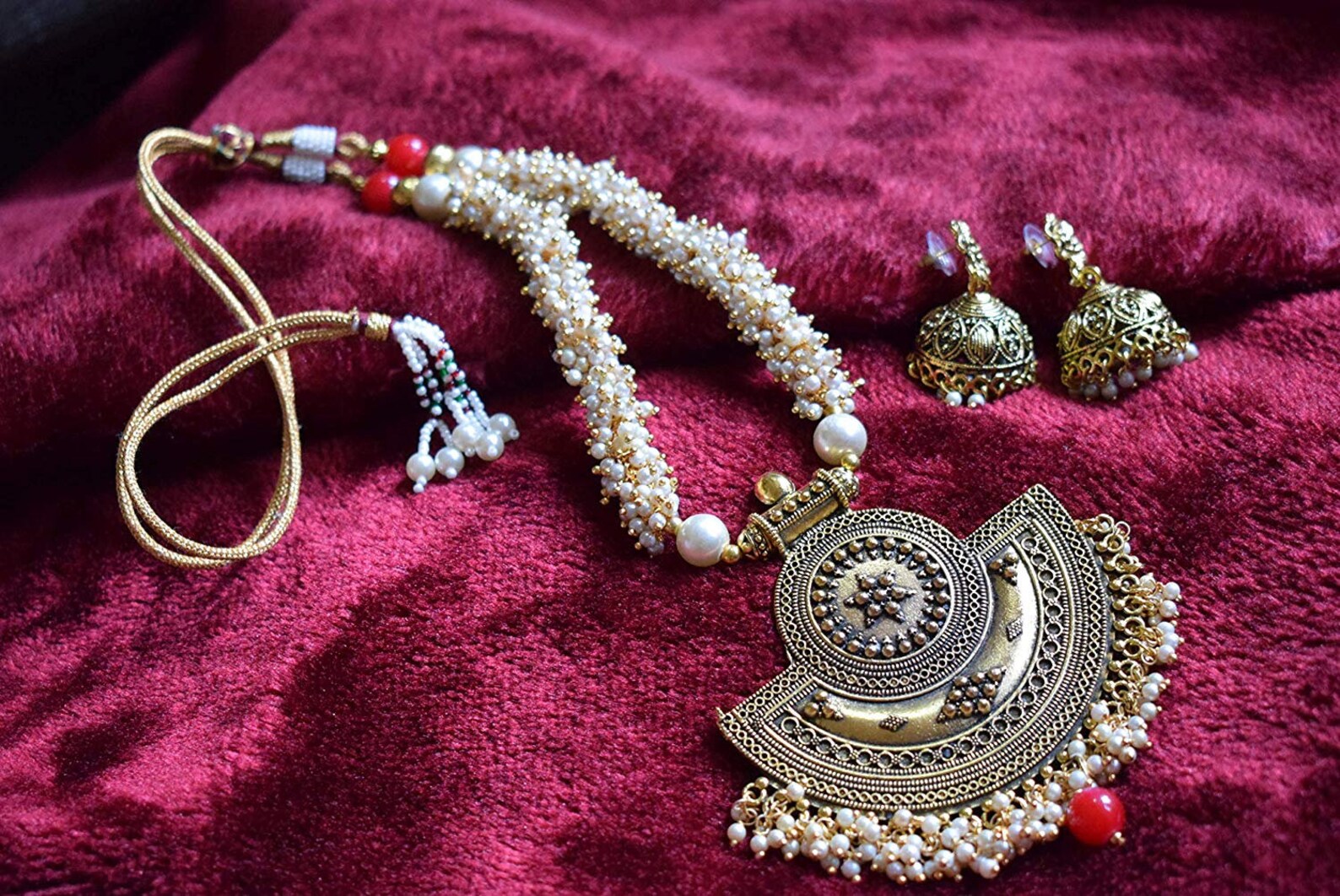 Guttapusalu Necklace Set Gutta Pusalu Jewelry Traditional - Etsy