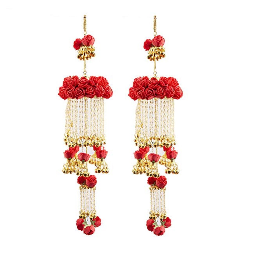 Long Golden Flower Bridal Dulhan Kaleera Women Wedding Kalira Canada ...