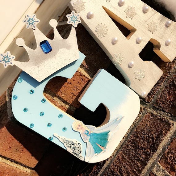 Frozen Wooden Letters Wooden Letters Waltograph Font MDF 10 60cm
