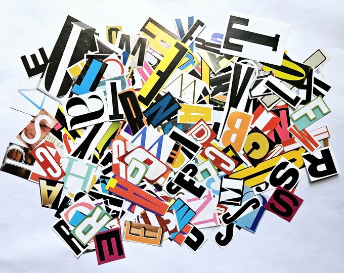 Large Magazine Letters for Posters or Vision Boards, Ransom Letter Grab ...