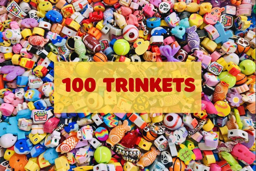 Trinket Mix (100), Tiny Mixed Miniatures for Crafts, DIY Jewelry, and I ...