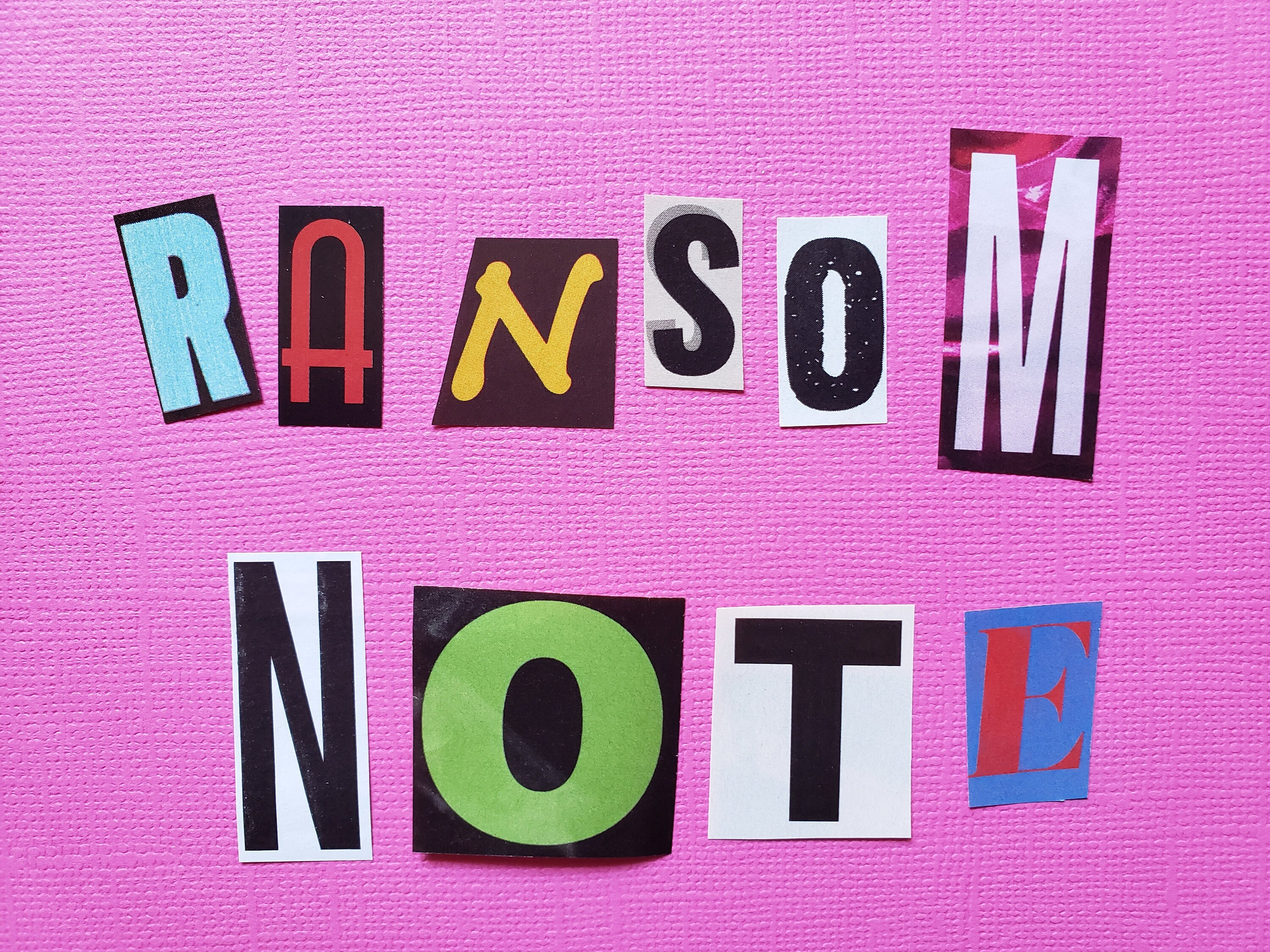 Ransom Letter Grab Bag 225, Magazine Cutouts, Collage Letters, Mixed ...