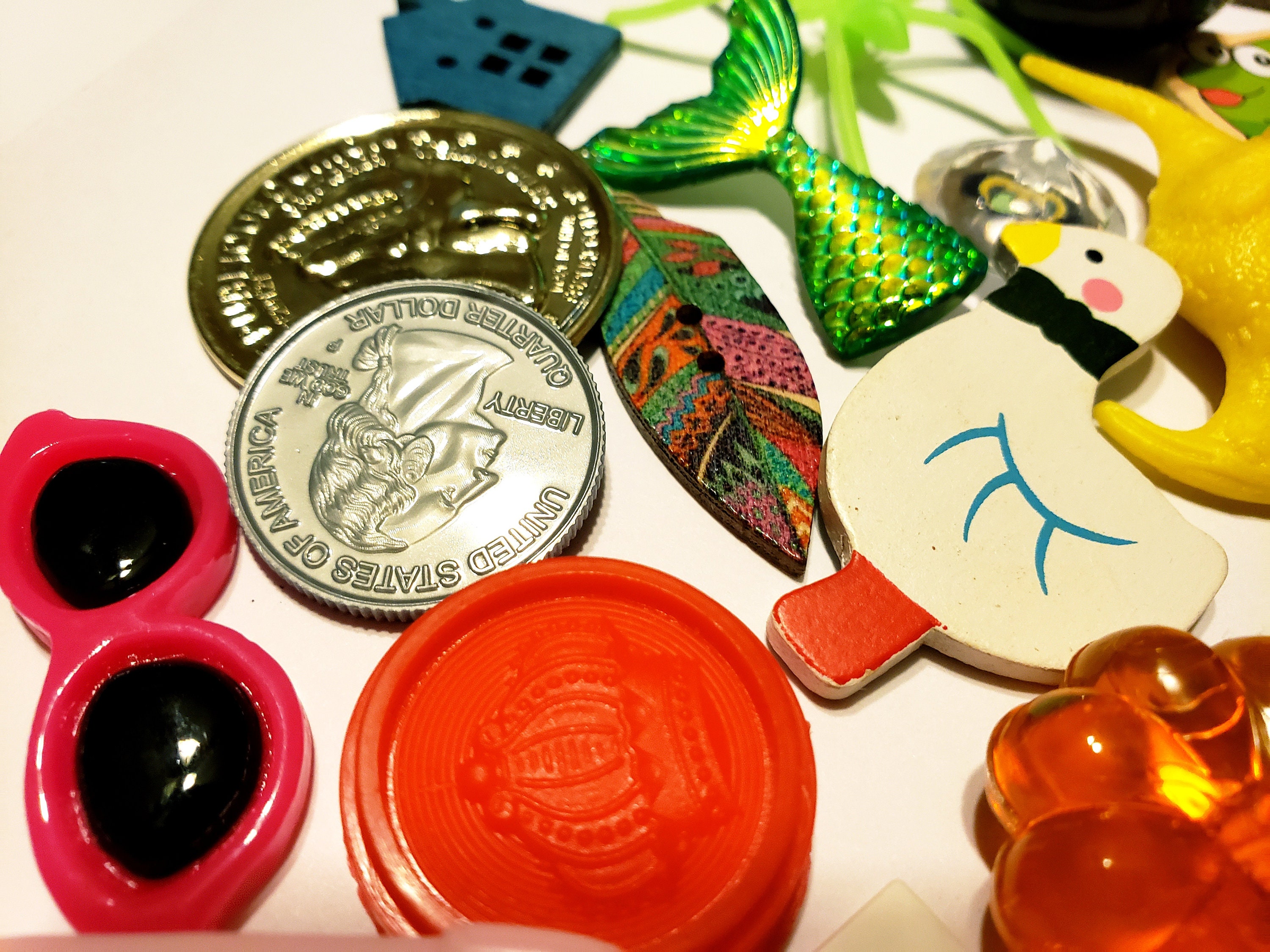 50 Mixed I Spy Trinkets, Sensory Game Pieces - Etsy