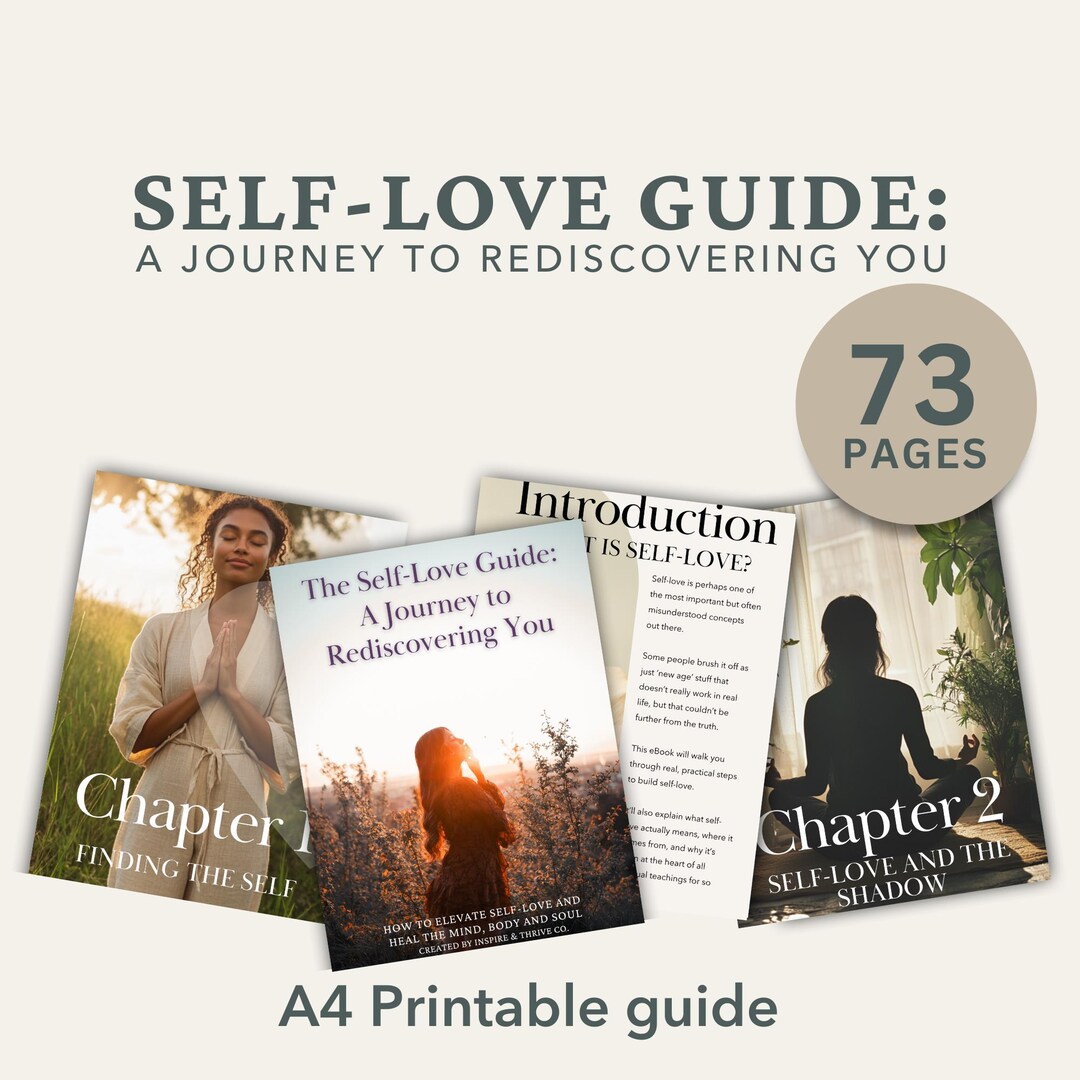 Self-love Guide, Self-love Workbook, Self Love Journal - Etsy
