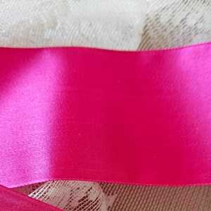 Antique 1920s RARE & Gorgeous Rich Deep PINK SILK Ribbon 2 Wide ...