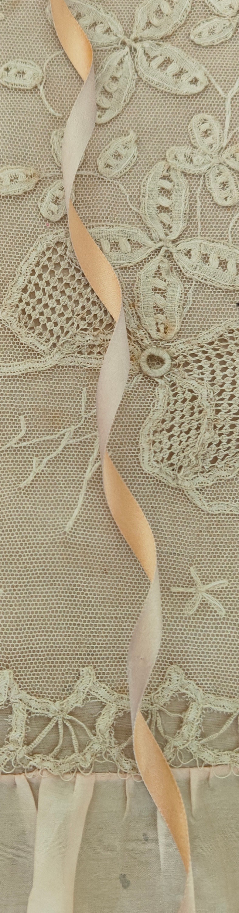 Antique Edwardian SILK 2 Tone Ribbon Bridal Lingerie Ribbon Satin ...