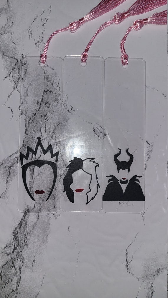 Custom Villain Acrylic Bookmark Cruella Devil Evil Queen | Etsy