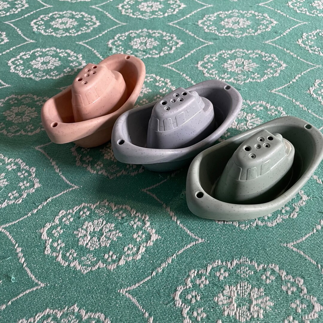Set of Plastic Toy Boats. Boat Ornament. Toys . Sailing Ship. Shelf ...