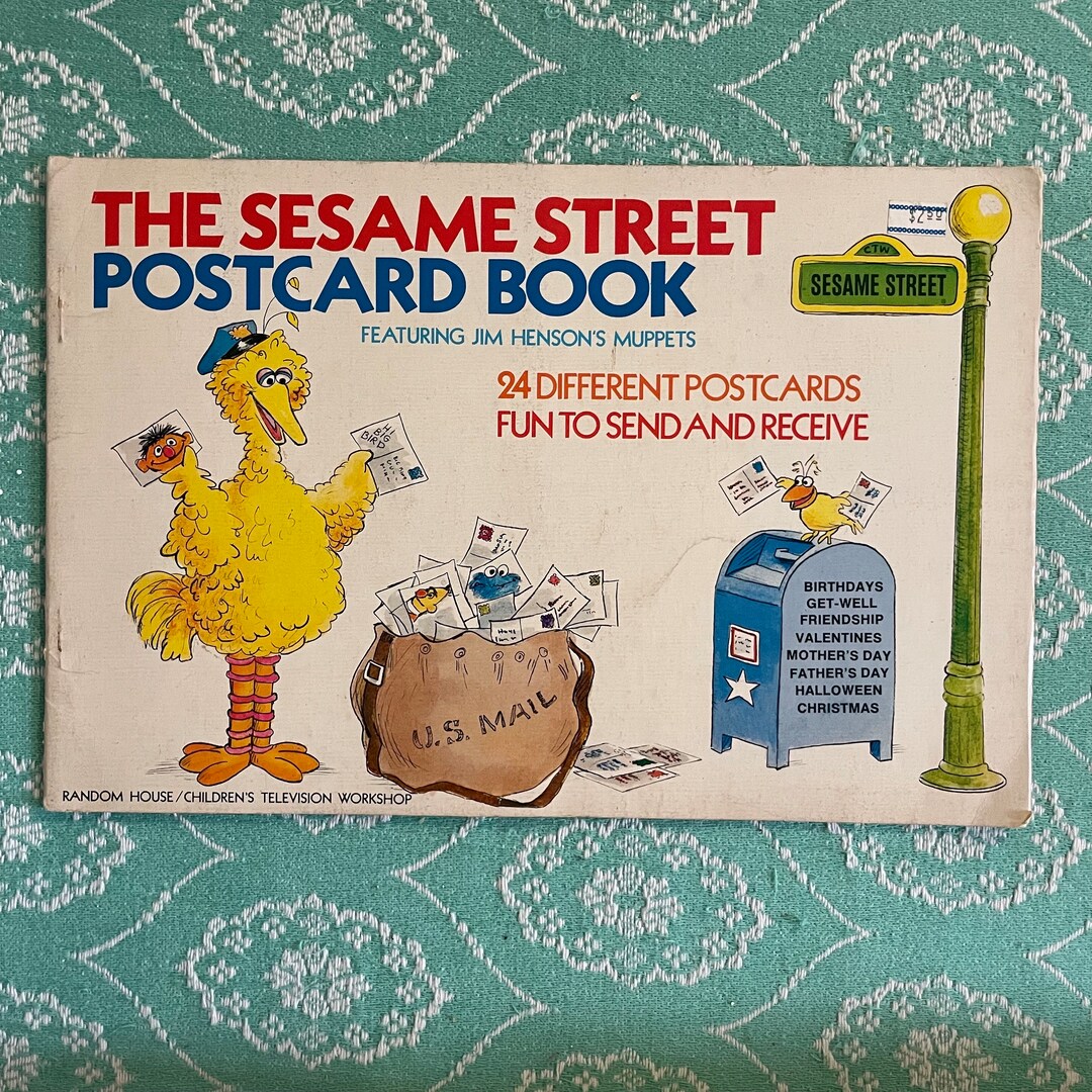 1976 the Sesame Street Postcard Book. 70s. Jim Henson. - Etsy