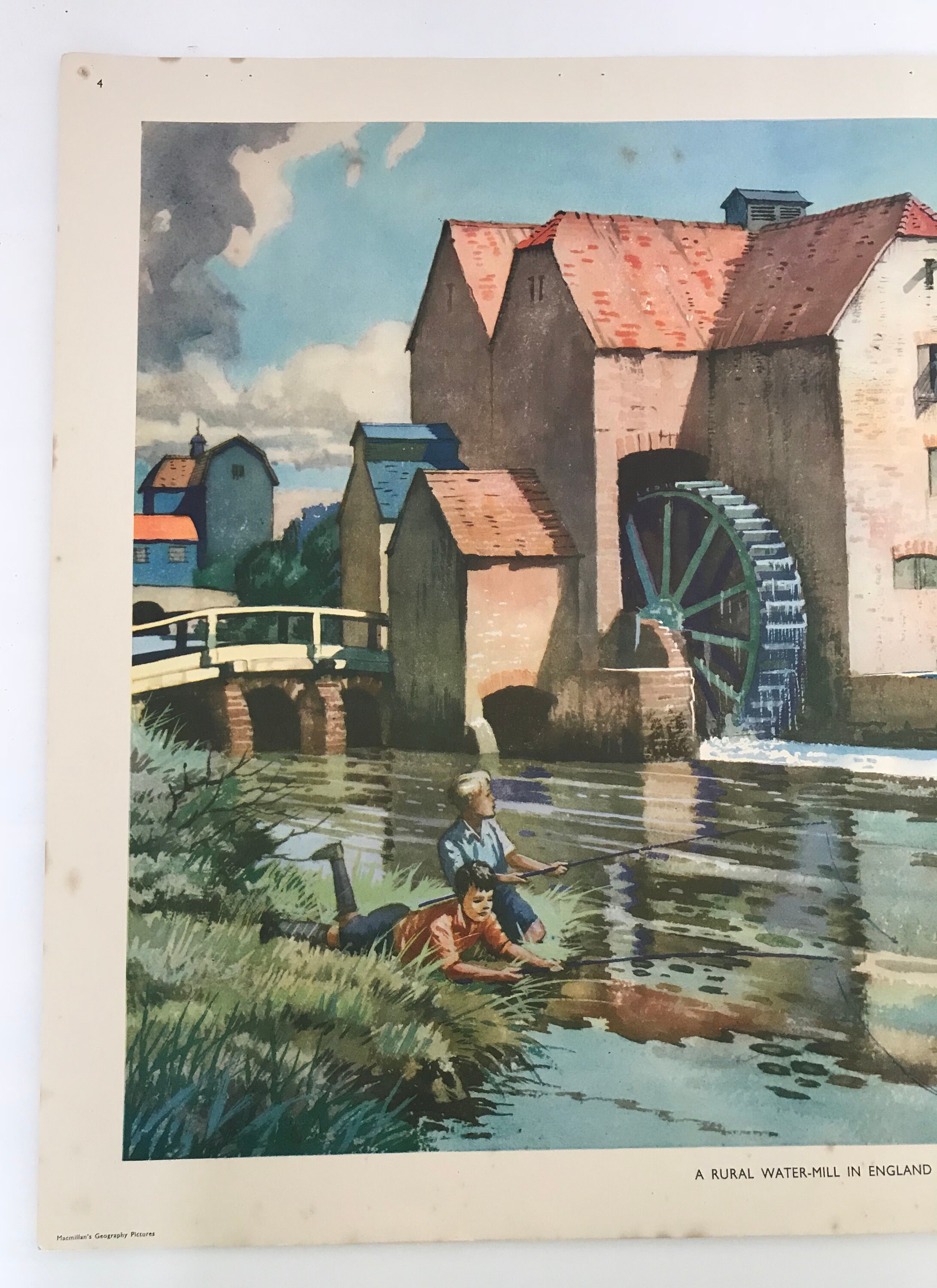 Vintage School Poster.watermill.english | Etsy