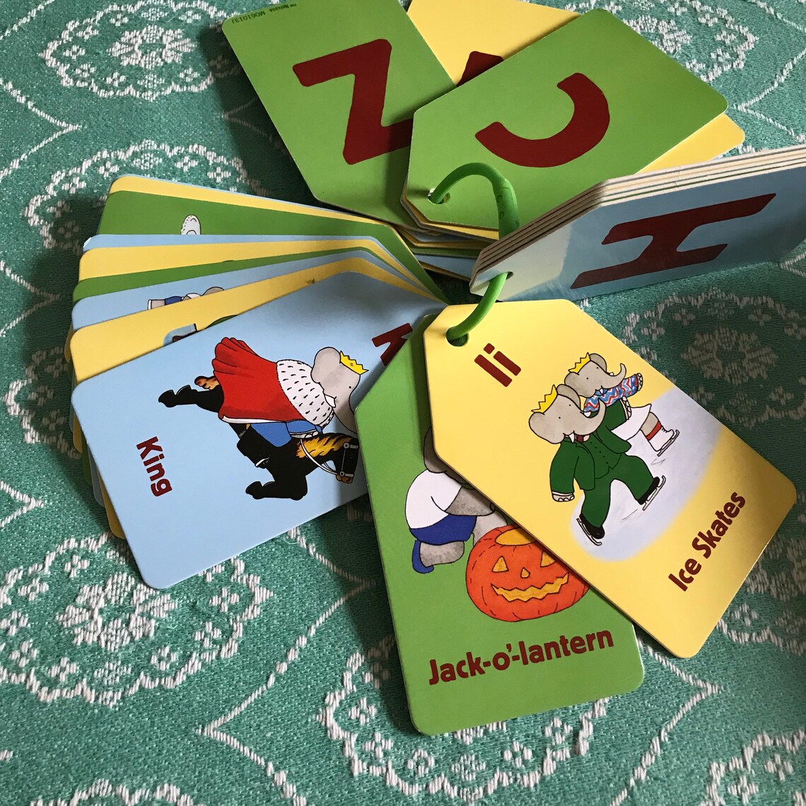 Babar the Elephant Baby Words Flip Chart. Illustrations. Book. - Etsy UK