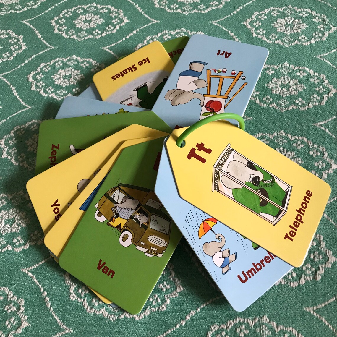 Babar the Elephant Baby Words Flip Chart. Illustrations. Book. - Etsy UK