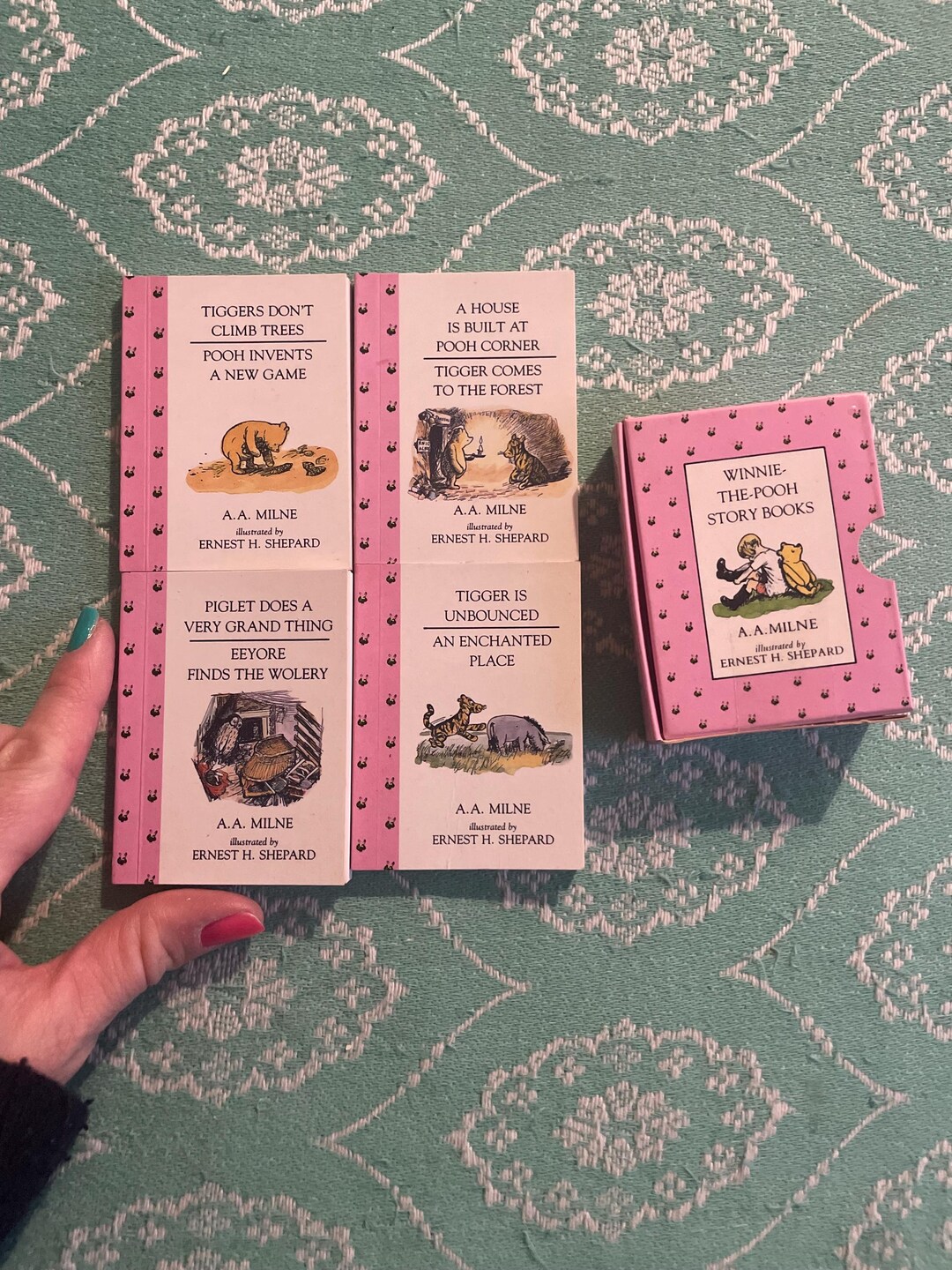 Miniature Winnie the Pooh Story Book Set! Tiny. Set of 4 Paperbacks ...