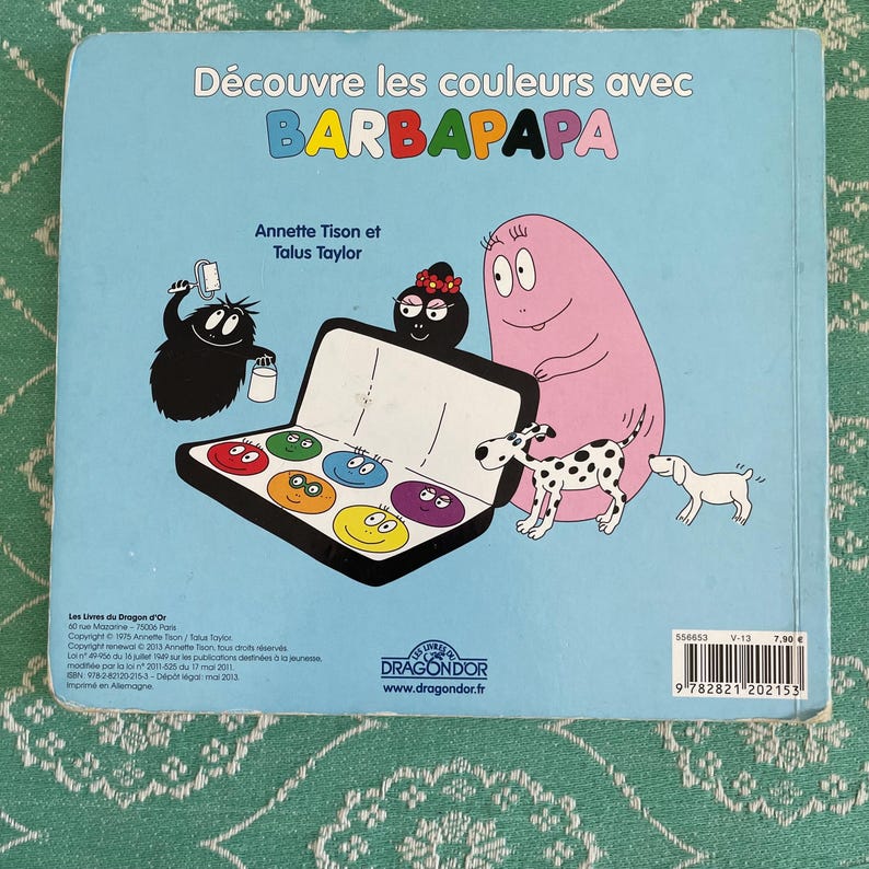 Barbapapa Les Couleurs. FRENCH Book. the Colours, Fun Pictures ...