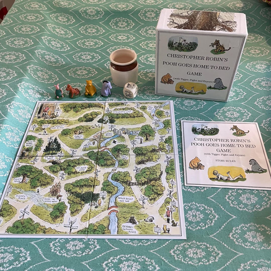 Christopher Robin’s Pooh Goes Home to Bed Game. Vintage. Complete. A A ...