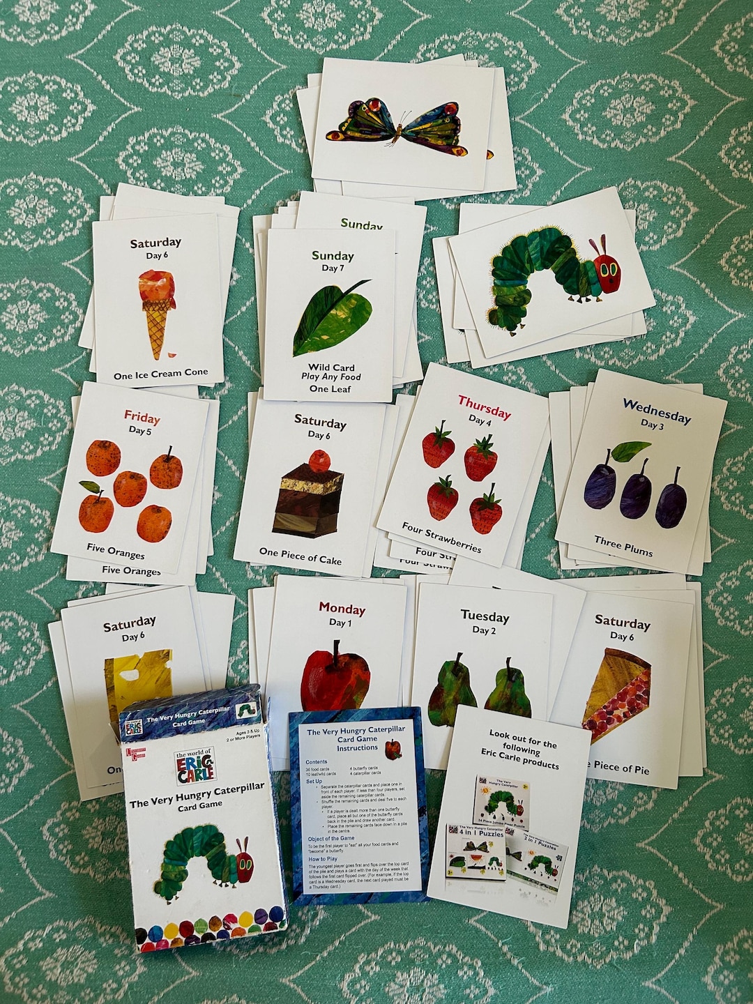 The Very Hungry Caterpillar Card Game. Vintage Children's Board/ Card ...
