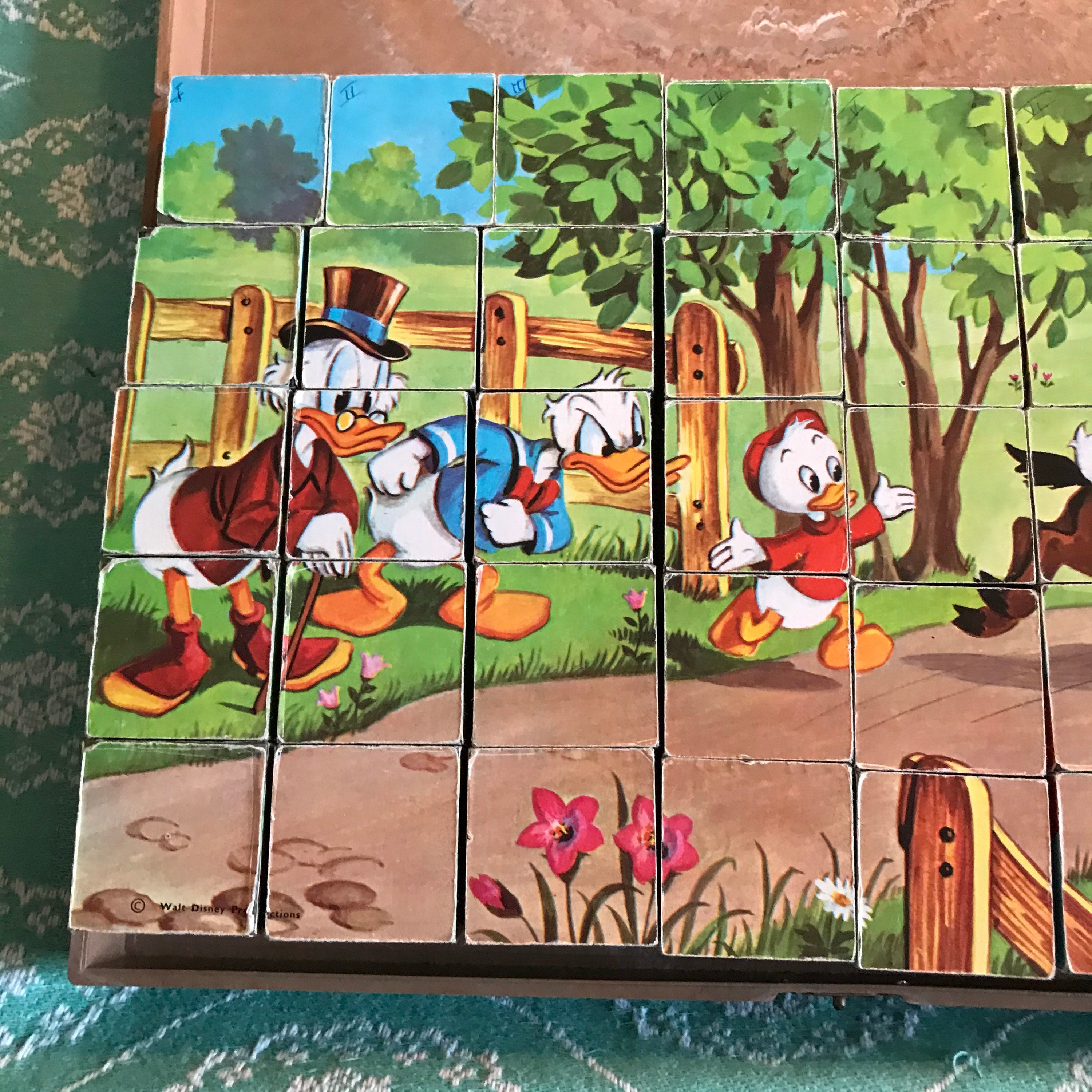 Vintage Disney Block Puzzle in Box. Bakelite Building | Etsy