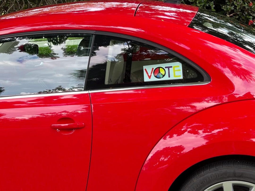 NEW - 8”x4” High Gloss VOTE Bumper Sticker - Etsy