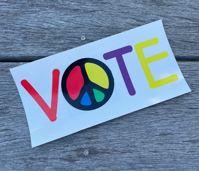 NEW 8x4 High Gloss VOTE Bumper Sticker - Etsy