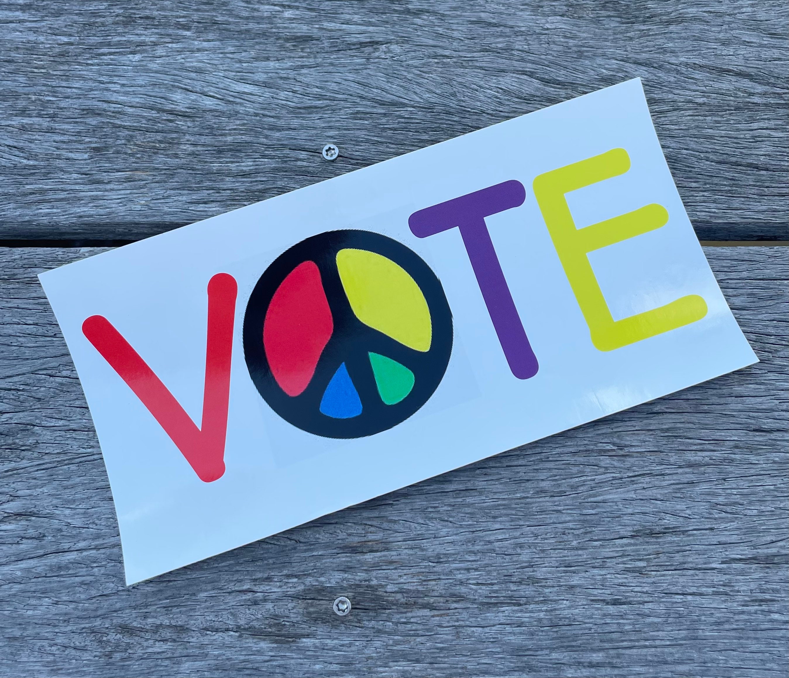 NEW 8x4 High Gloss VOTE Bumper Sticker - Etsy