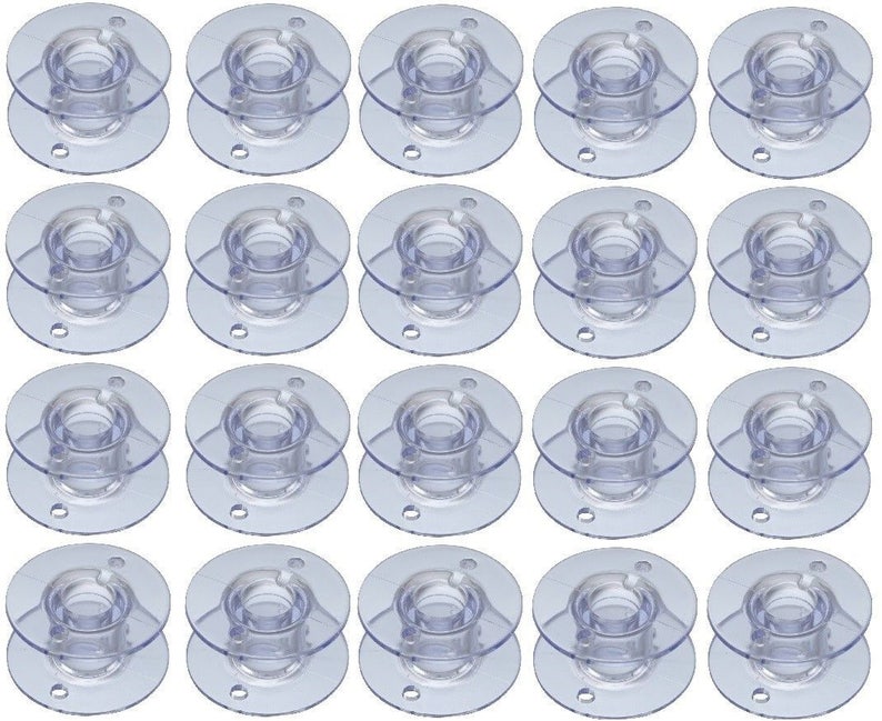 Singer Bobbins Class 15 Plastic Clear Sewing Machine Bobbins 10 20 30 ...
