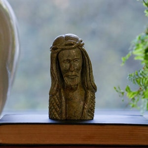 Hand Carved Figurine of Jesus From Natural Stone - Etsy