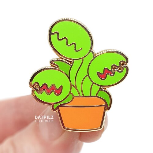 Venus Flytrap Hard Enamel Pin - Etsy
