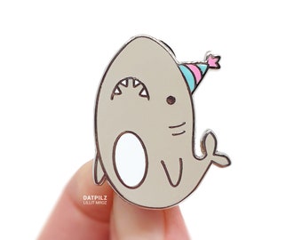 Shark Squad Hard Enamel Pin Shark Lover Enamel Pin Shark Nerd Enamel ...