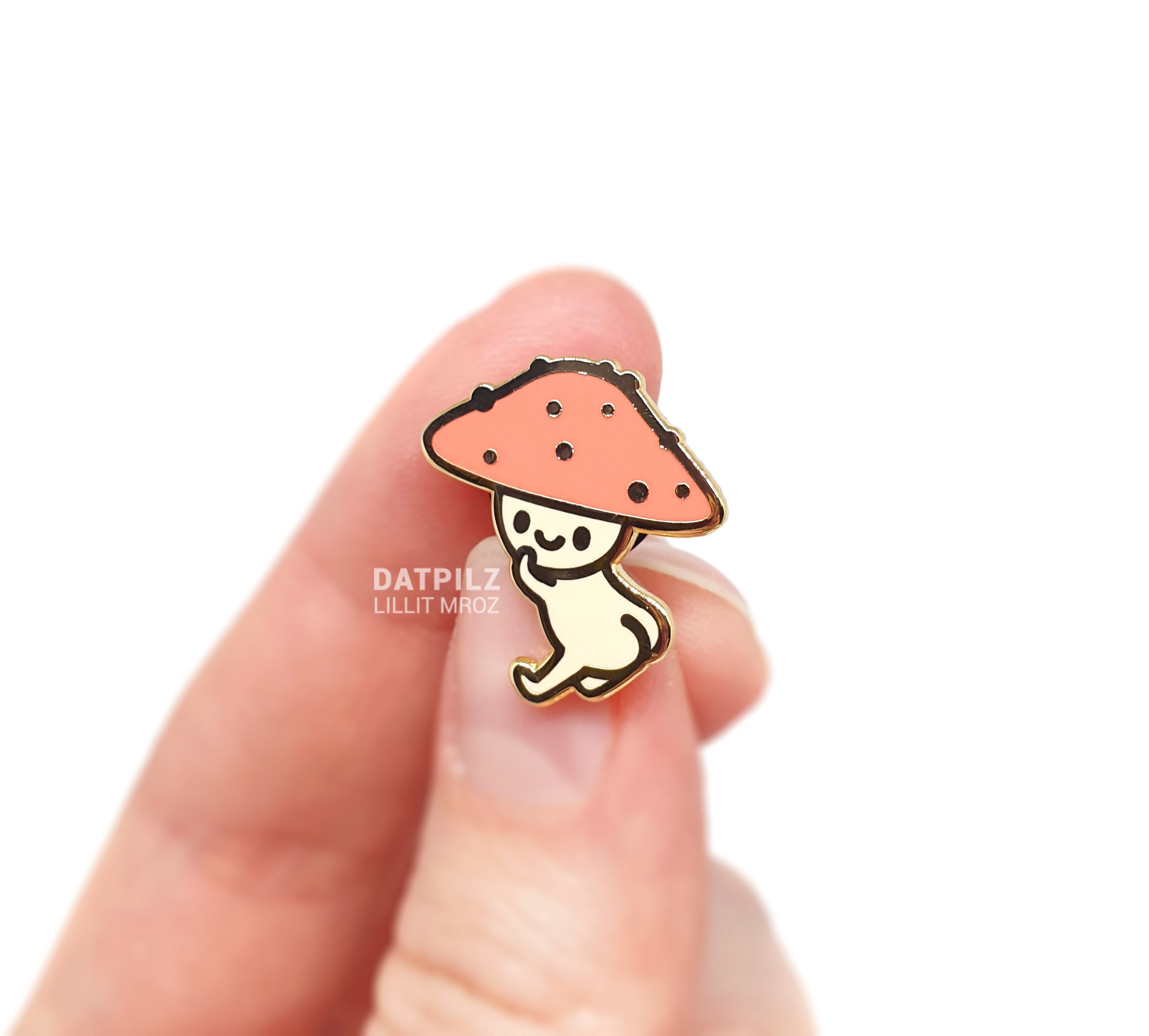 Mini Mushroom - Hard Enamel Pin - Etsy