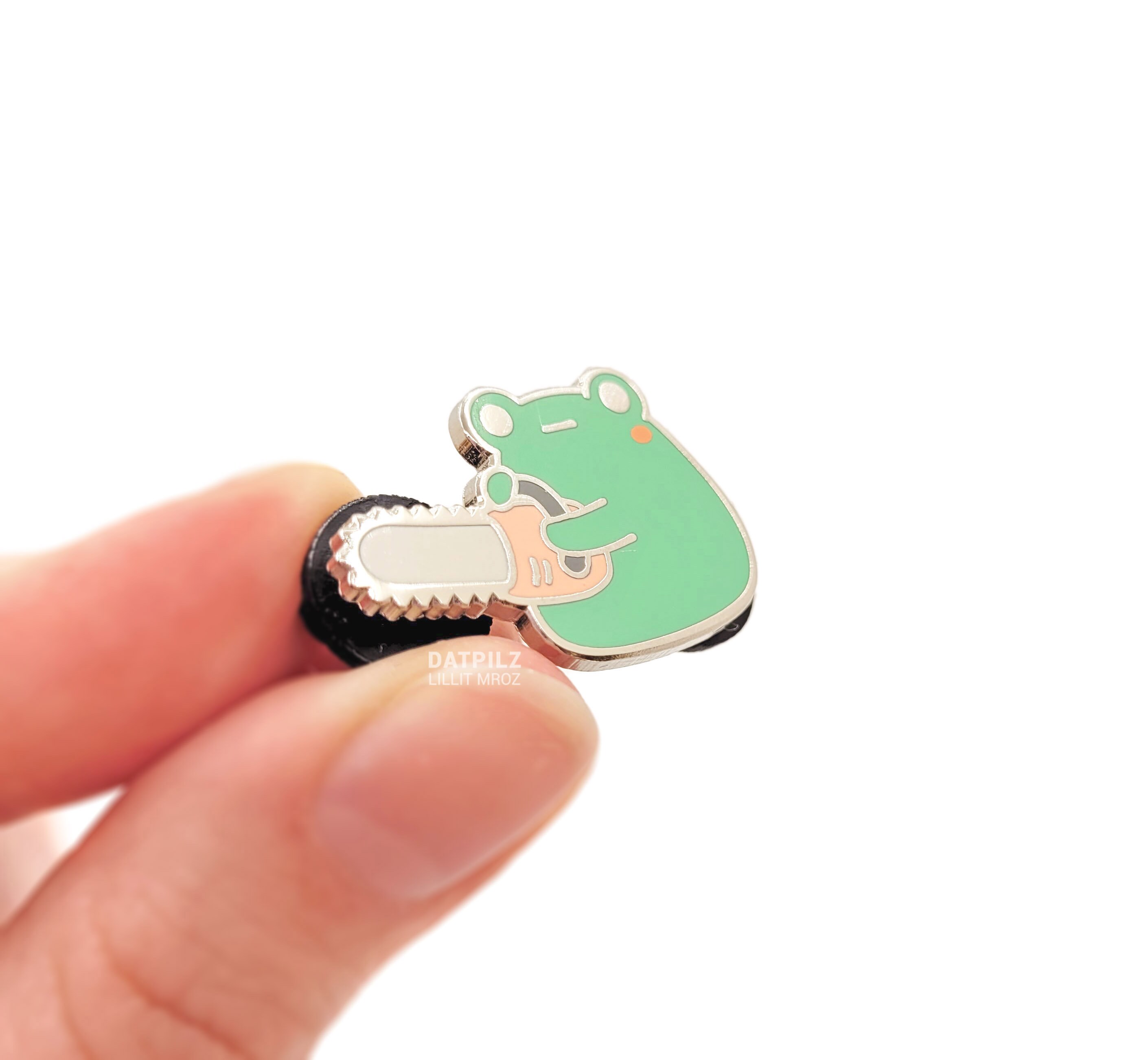 Chainsaw Frog Hard Enamel Pin - Etsy Australia