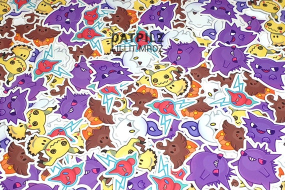 Pokemon Sticker Set Ghost Paper & Party Supplies Stickers etna.com.pe