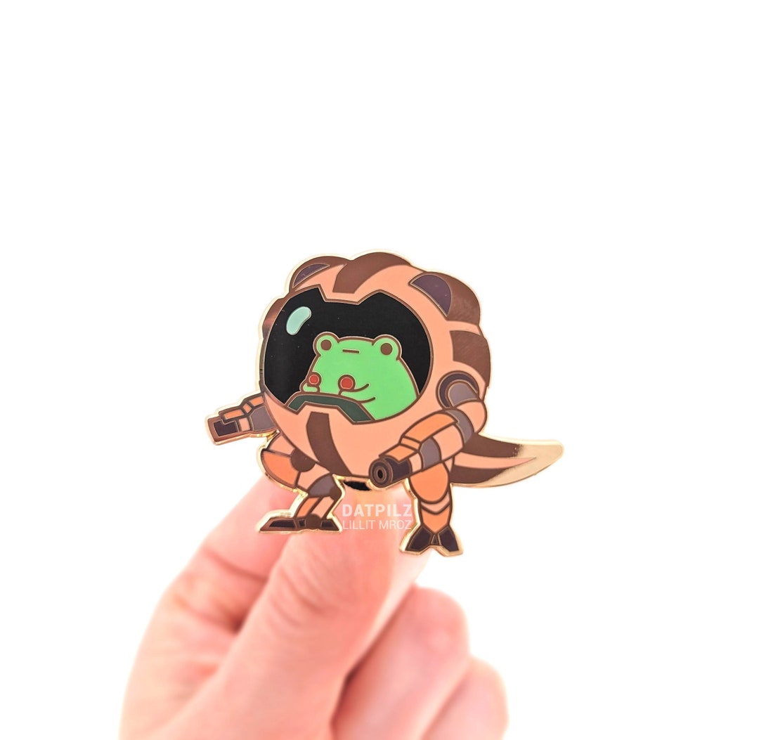 Mecha Frog - Hard Enamel Pin - Etsy