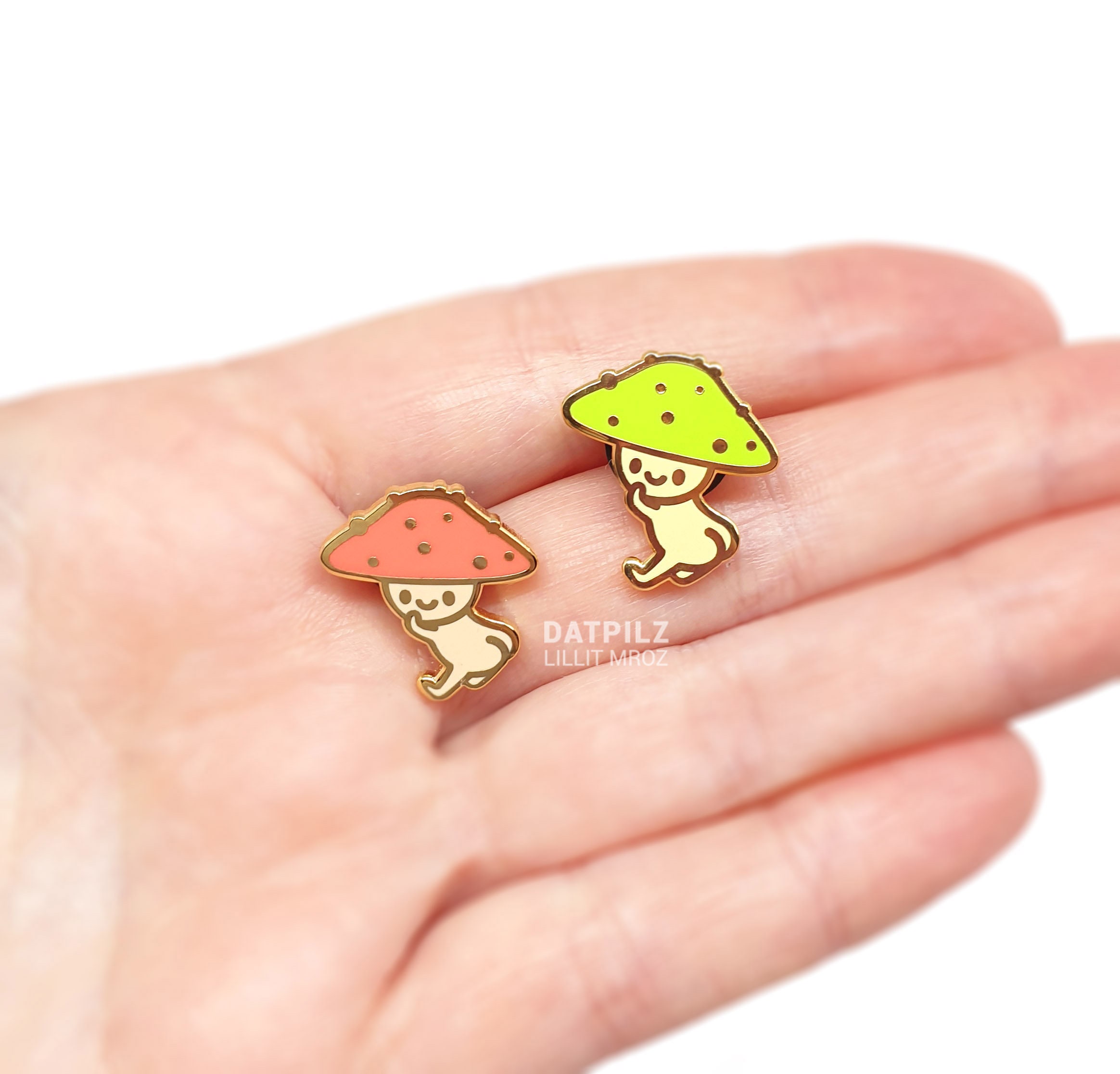 Mini Mushroom - Hard Enamel Pin - Etsy
