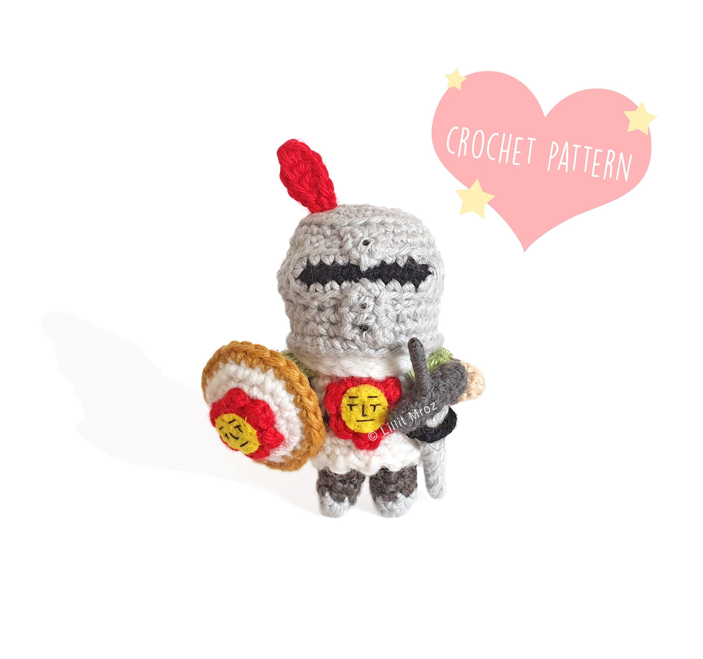 Crochet Pattern Knight Solaire Dark Souls Amigurumi - Etsy Canada