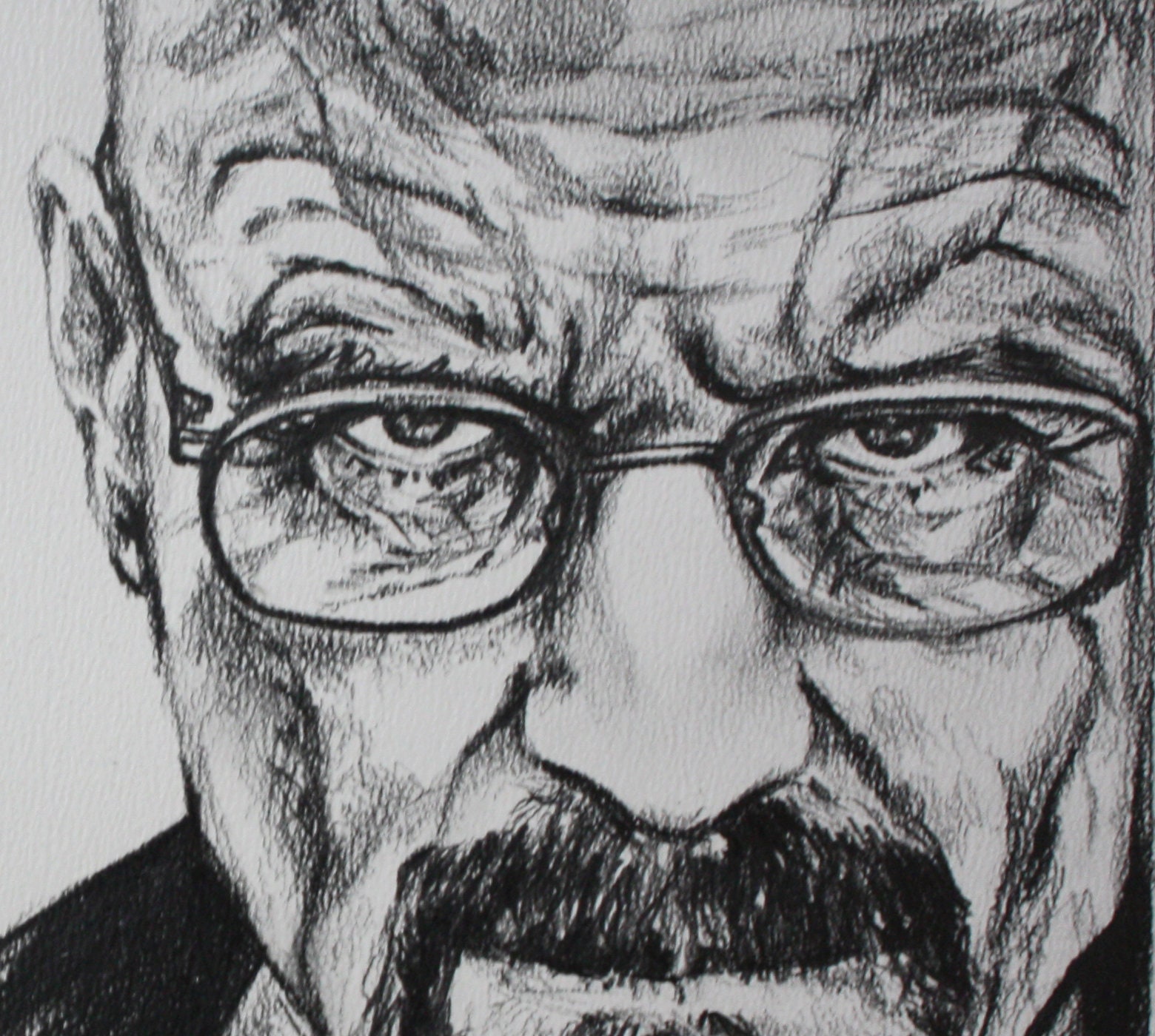 Original Art Walter White Breaking Bad Portrait Drawing - Etsy