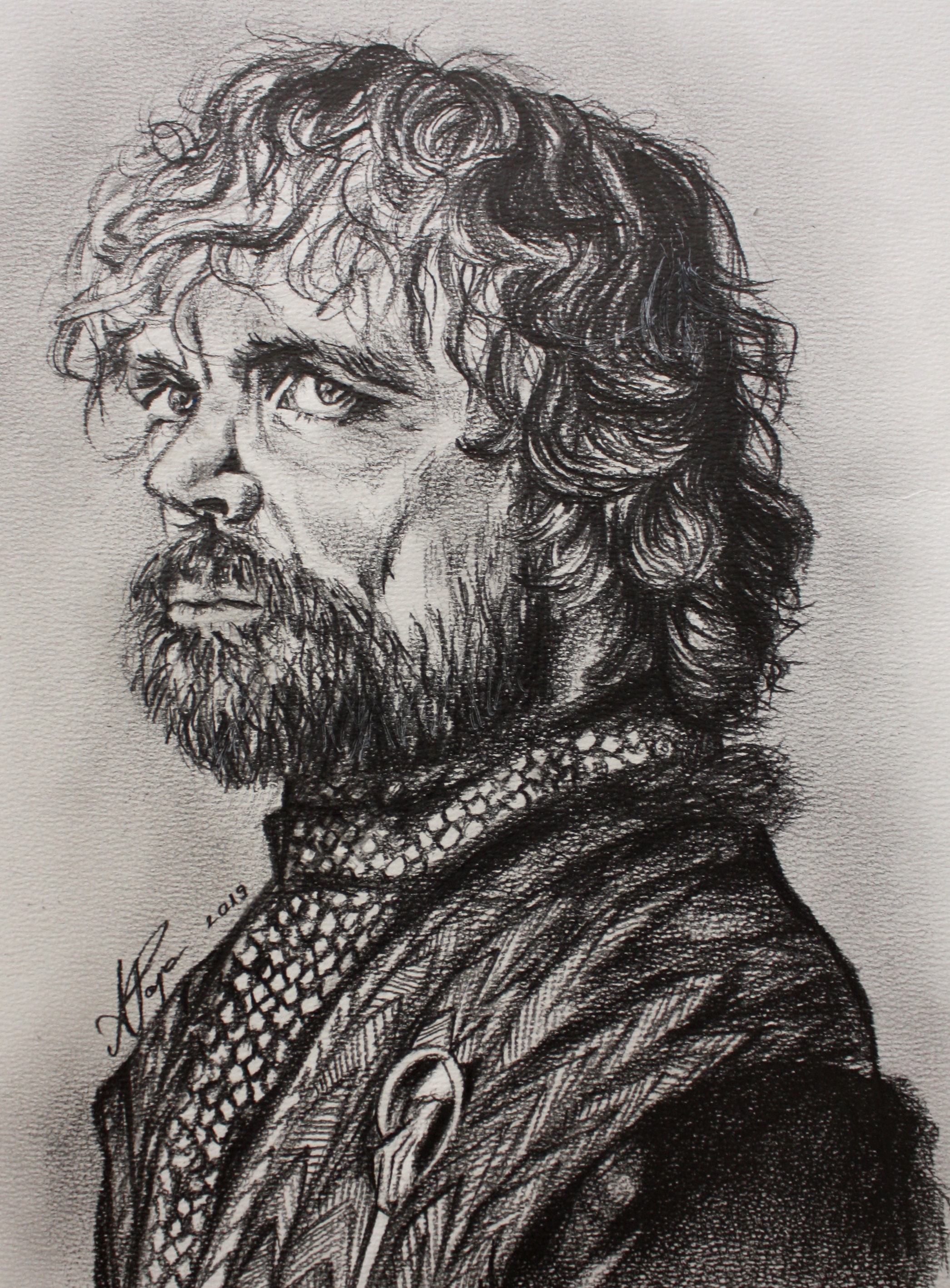 Original Portrait Art Drawing of Tyrion Lannister Game of Thrones - Etsy