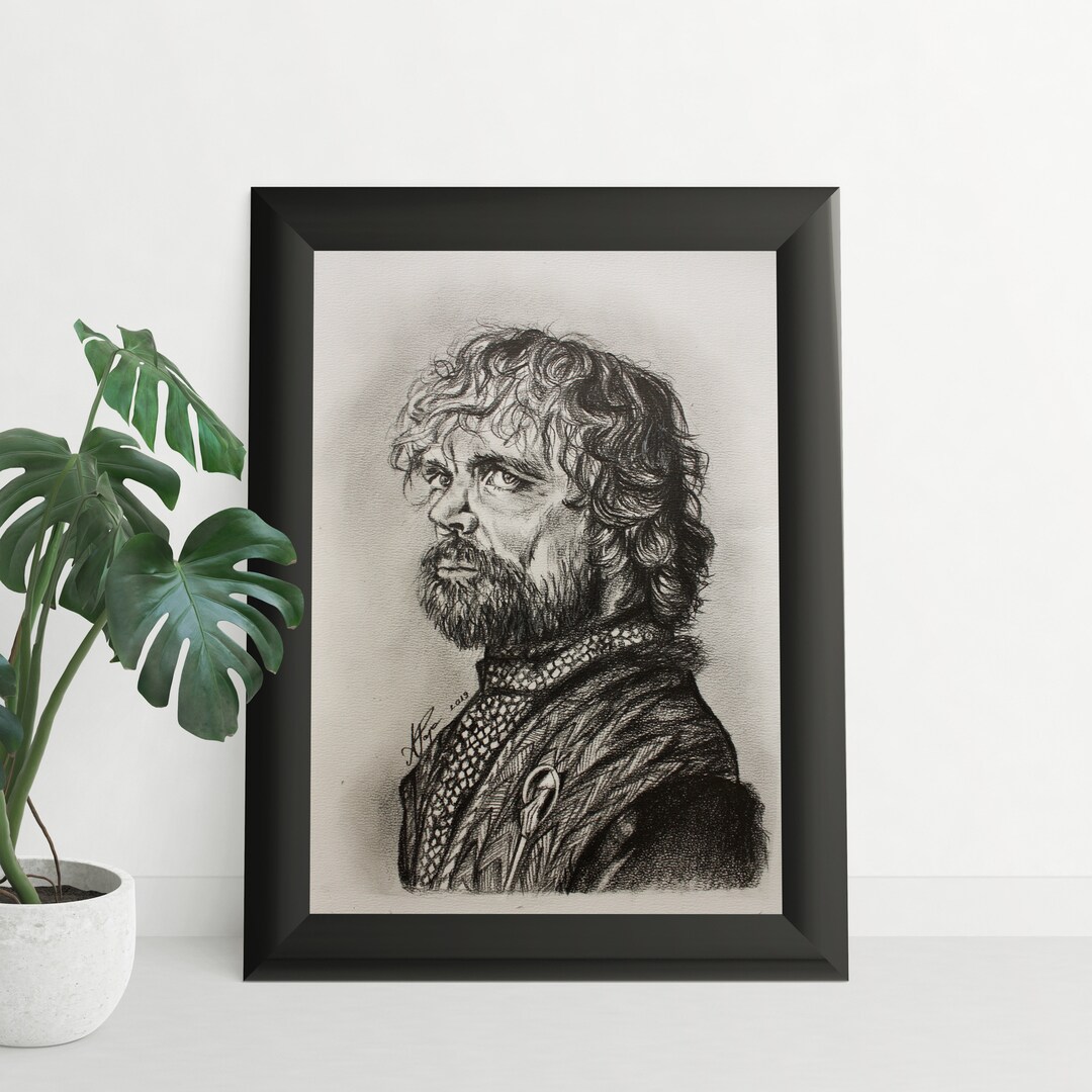 Original Portrait Art Drawing of Tyrion Lannister Game of Thrones - Etsy