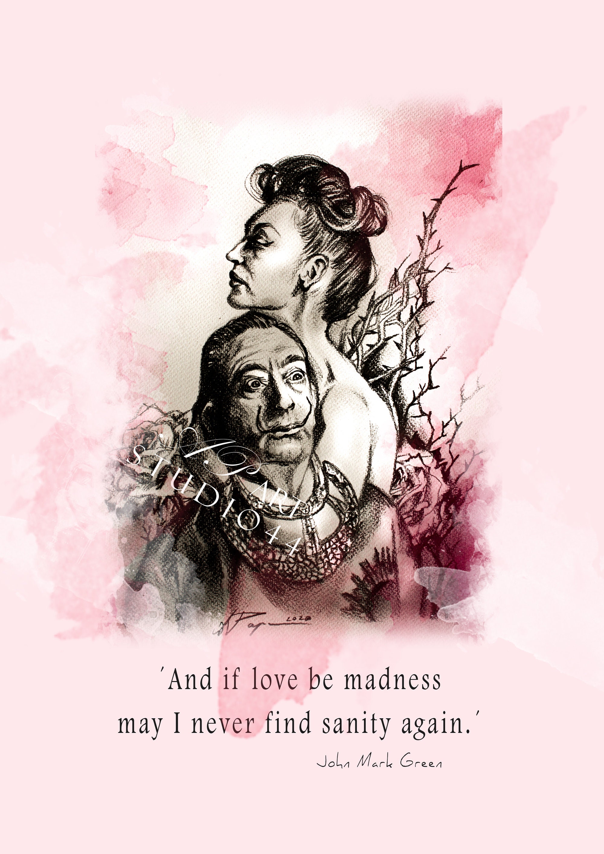 Salvador and Gala Wall Art. DIGITAL DOWNLOAD. Love Quotes Printable ...