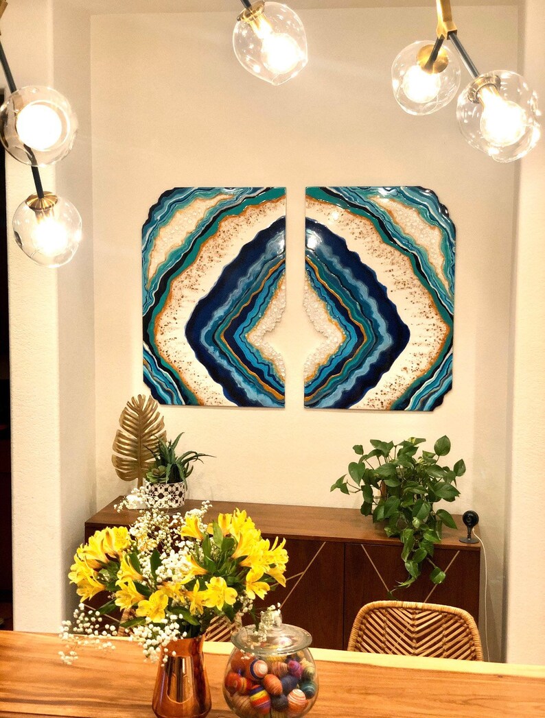 Custom Geode Mural - Etsy
