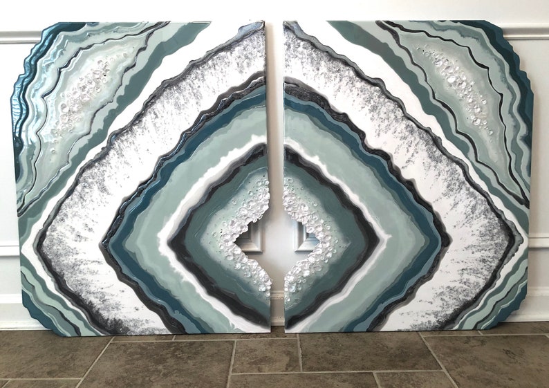 Custom Geode Wall Art - Etsy
