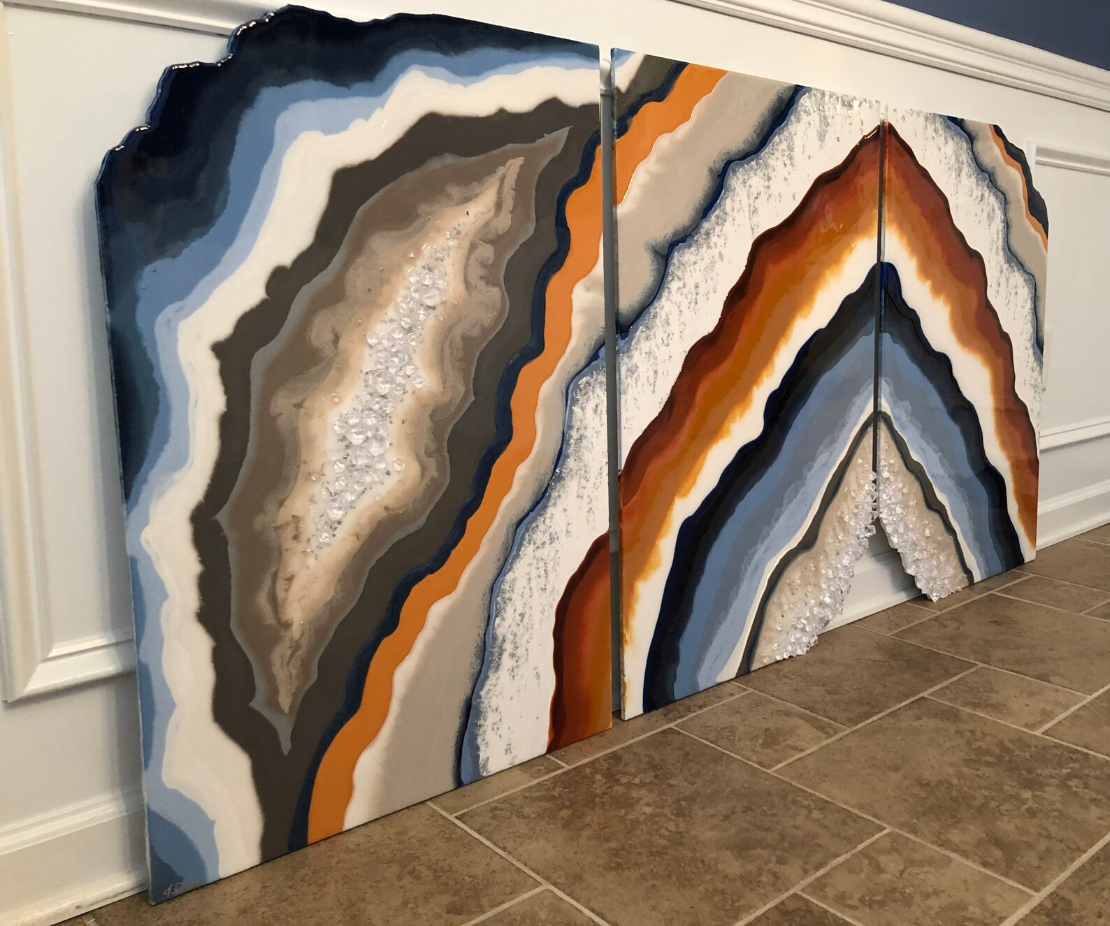 Custom Geode Wall Art - Etsy