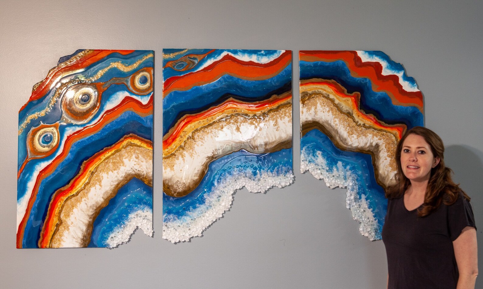 Custom Geode Mural - Etsy