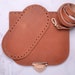 Leather Patch for Backpack, Diamond Leather Sewn Square Patch Rhombus ...
