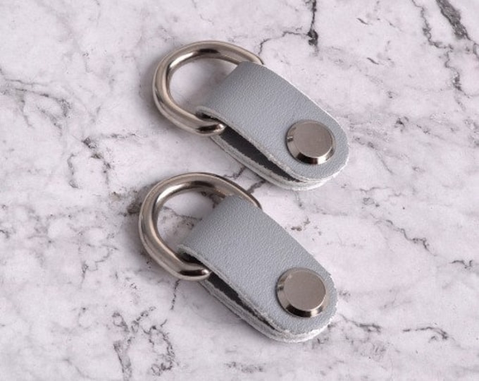 Genuine Leather Bag Loops With Screws and D-rings to Attached Strap and ...