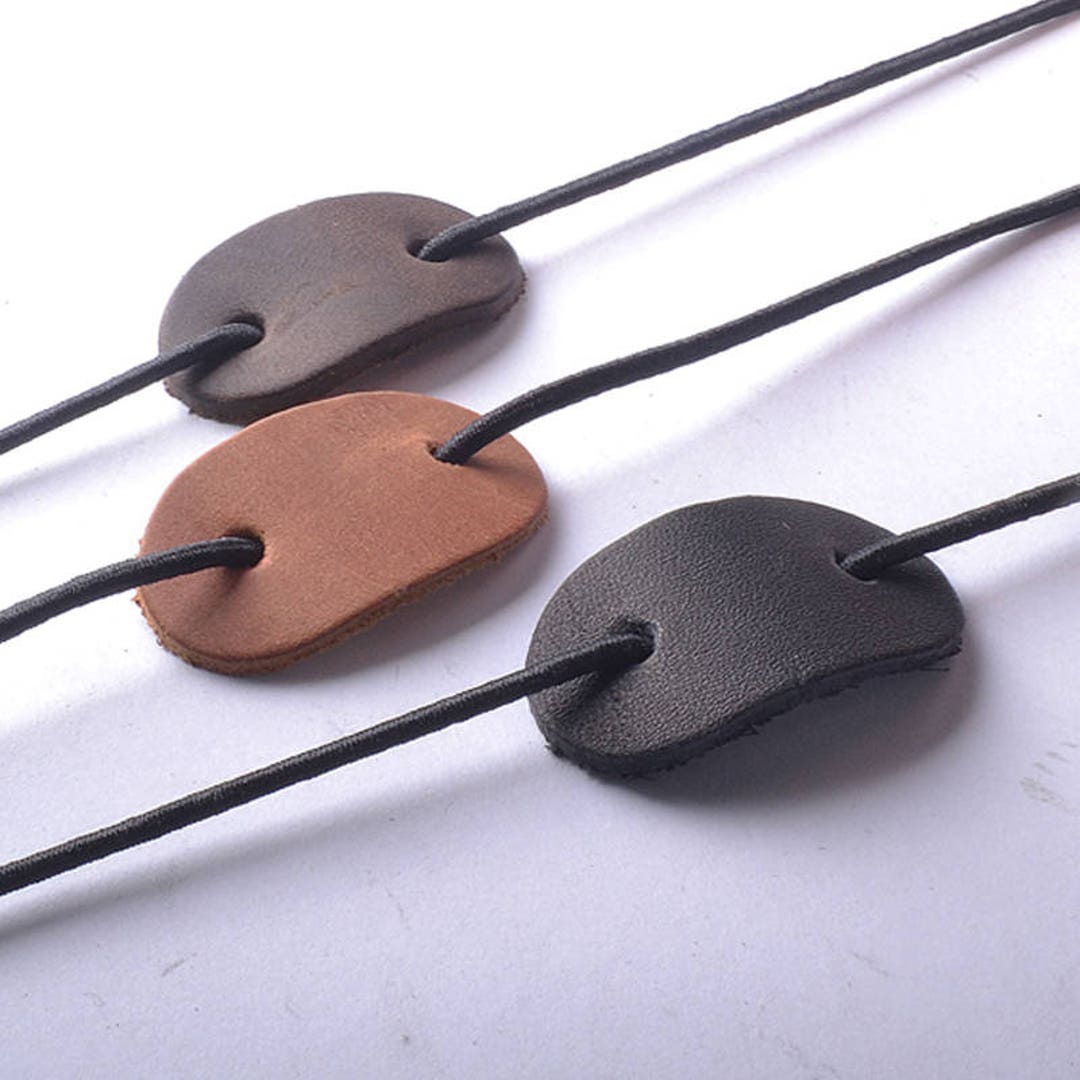 Leather Stopper, Drawstring Leather, Two Holes Pig Nose Leather Cord ...