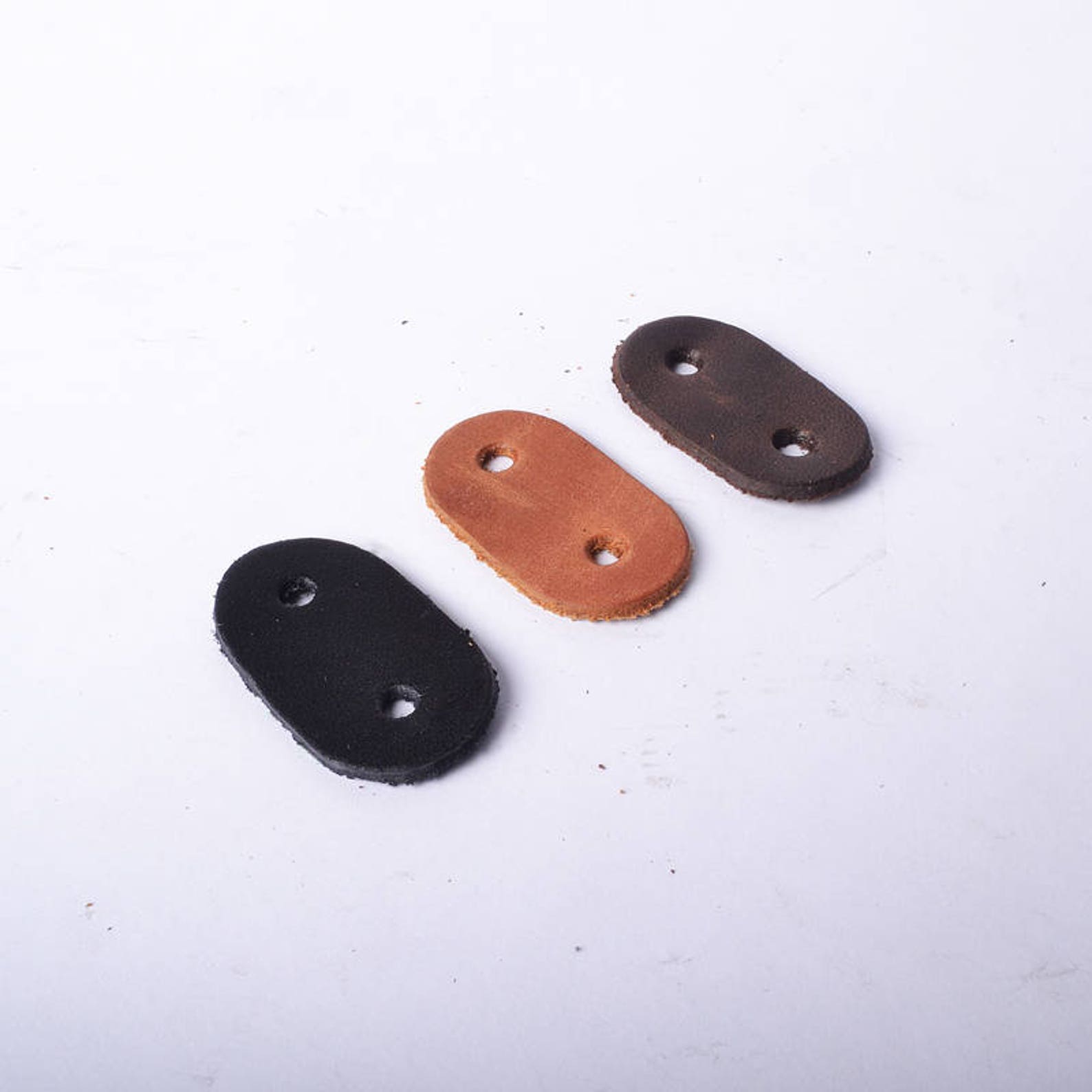 Leather Stopper, Drawstring Leather, Two Holes Pig Nose Leather Cord ...