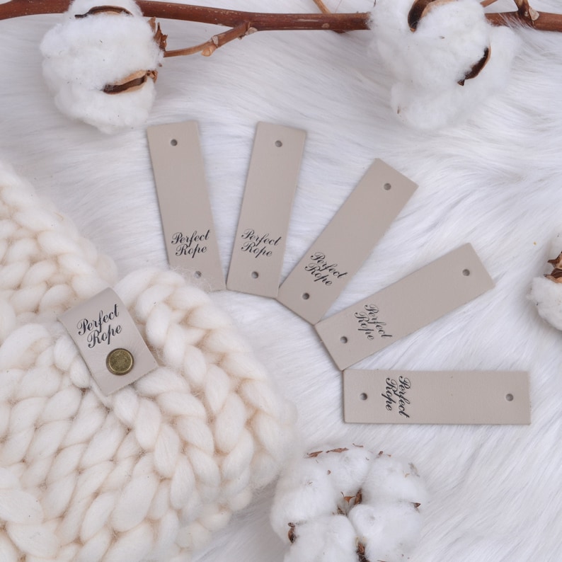 Custom Tags for Handmade Items Real Leather Personalized - Etsy