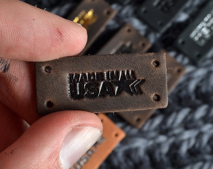 Leather Patch for Backpack Diamond Leather Sewn Square Patch - Etsy