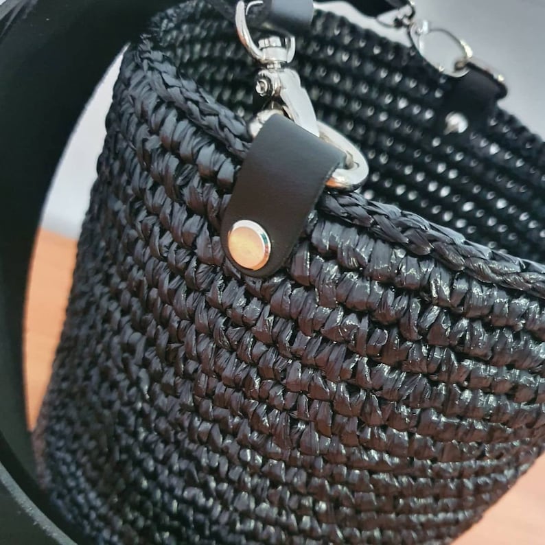 Genuine Leather Bag Loops With Screws and D-rings to Attached Strap and ...