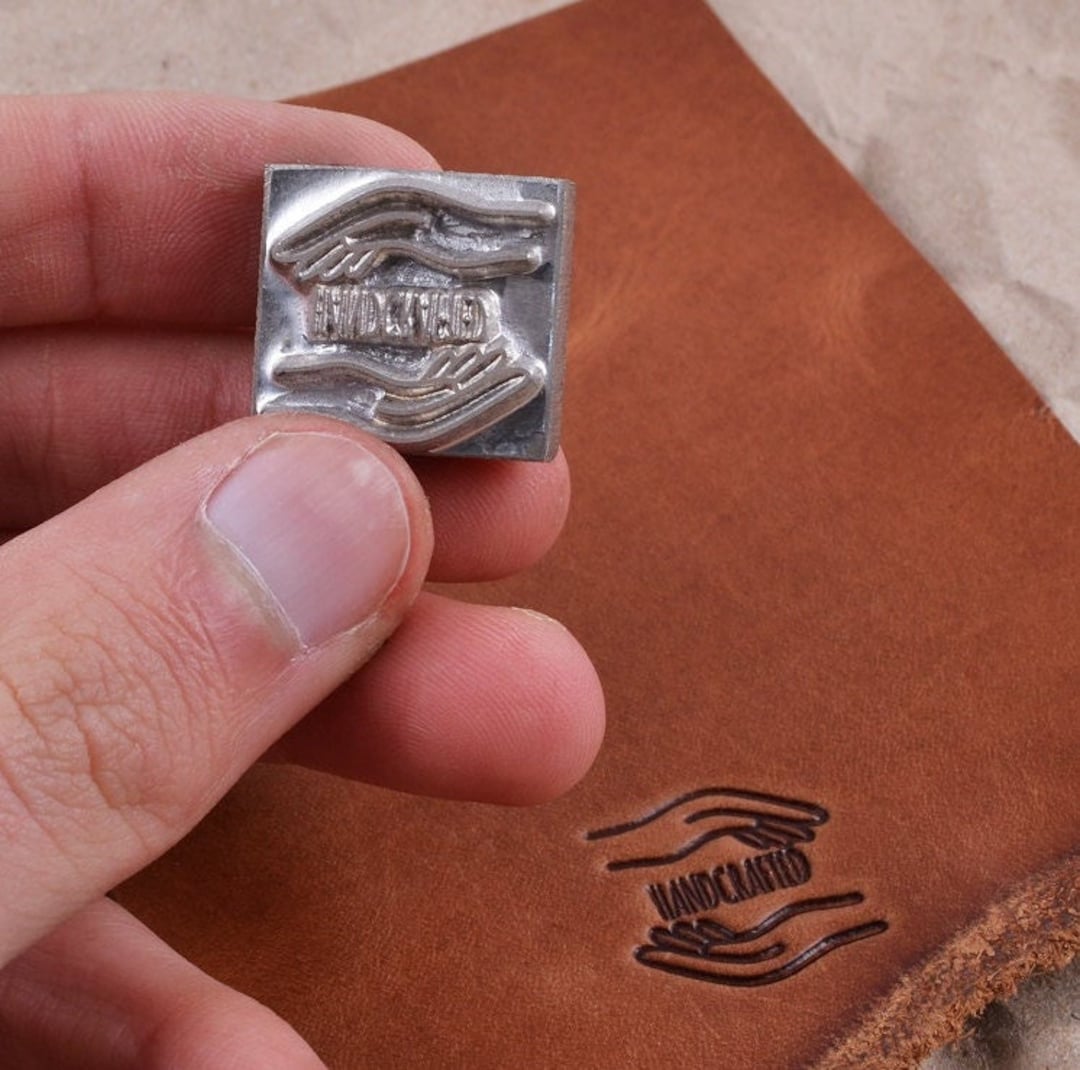 Personalized Custom Leather Stamp With Screw, Tool Stamp With Your Logo ...